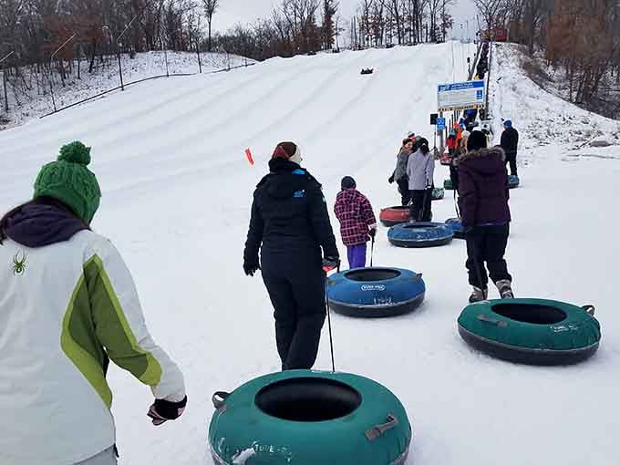 Snow tubing: because sometimes the best way down a mountain is sitting on your behind, laughing hysterically.