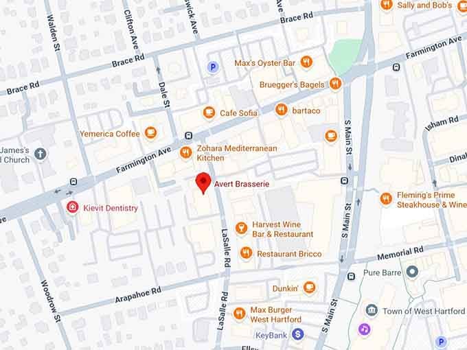 16. a'vert brasserie map