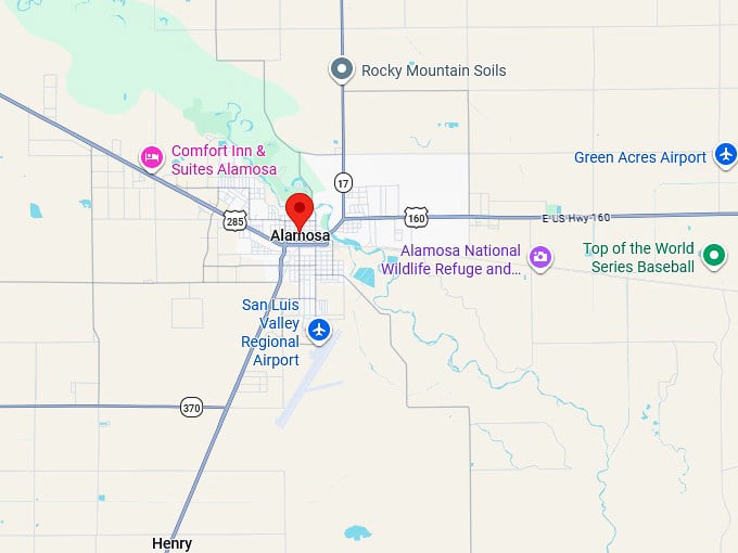 16. alamosa co map
