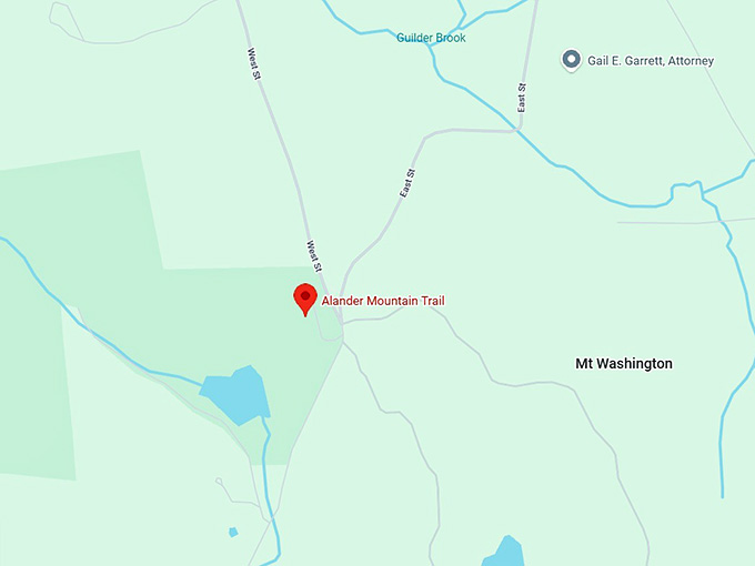 16. alander mountain trail map