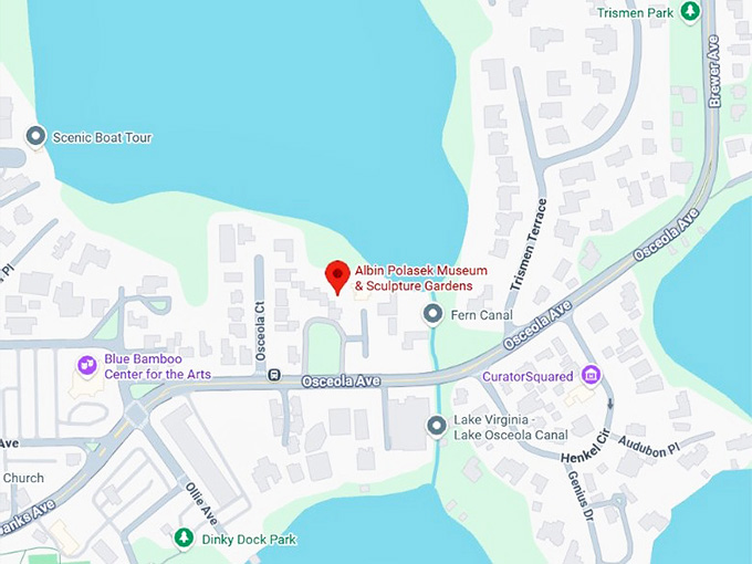 16. albin polasek museum & sculpture gardens map