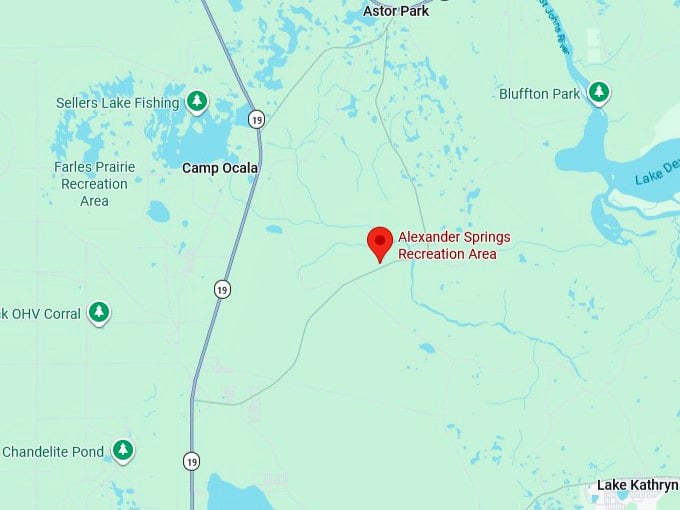 16. alexander springs recreation area map