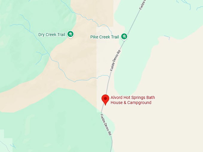 16. alvord hot springs bath house & campground map