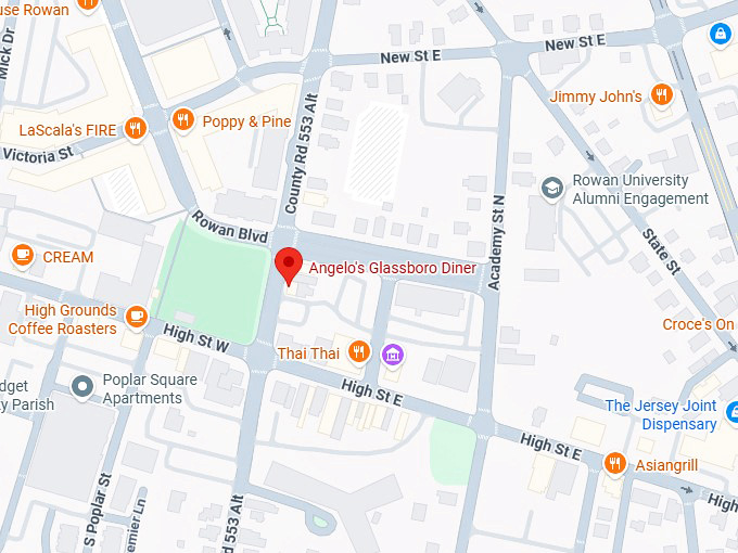 16. angelo's glassboro diner map