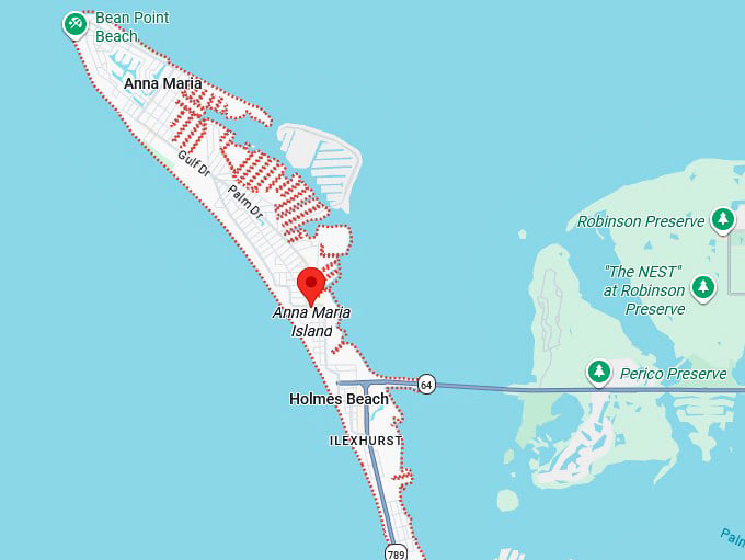16. anna maria island map