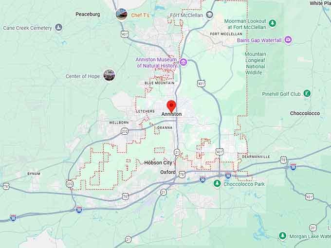 16. anniston map