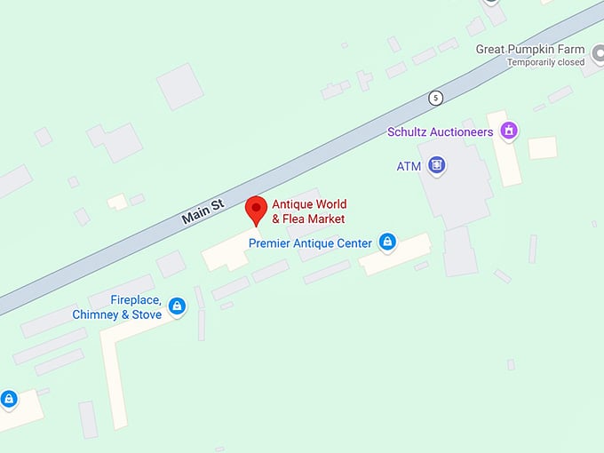 16. antique world & flea market map