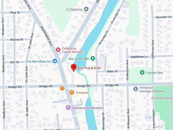 16. anvil pub & grille map