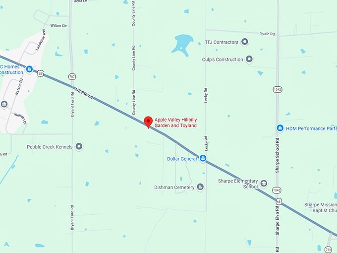 16. apple valley hillbilly garden and toyland map