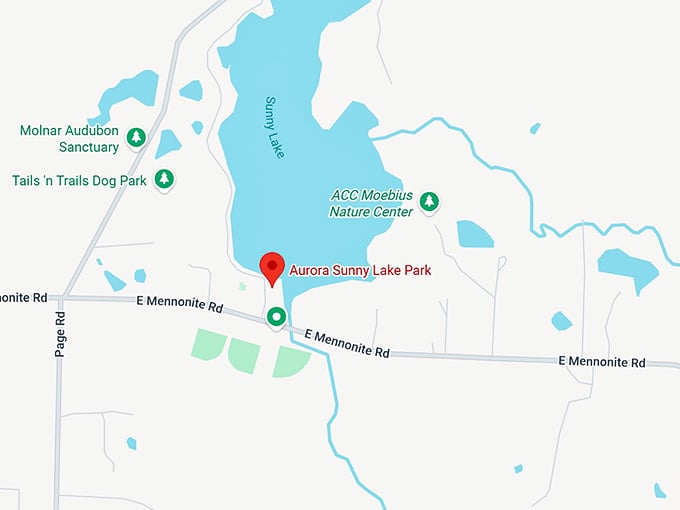 16. aurora sunny lake park map