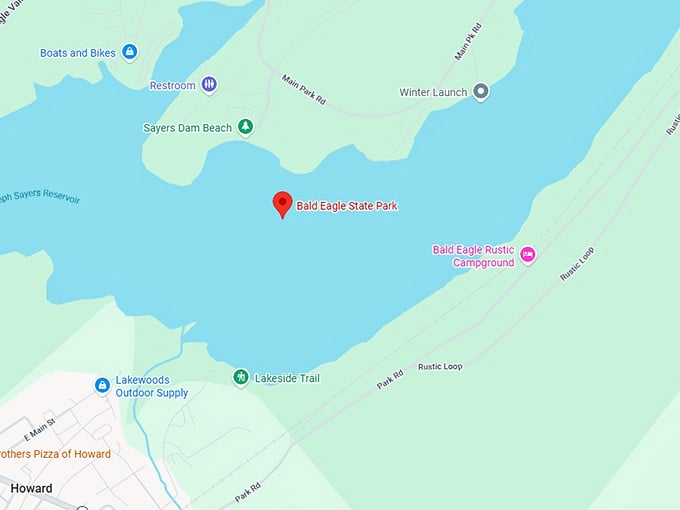 16. bald eagle state park map