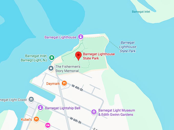 16. barnegat lighthouse trail map