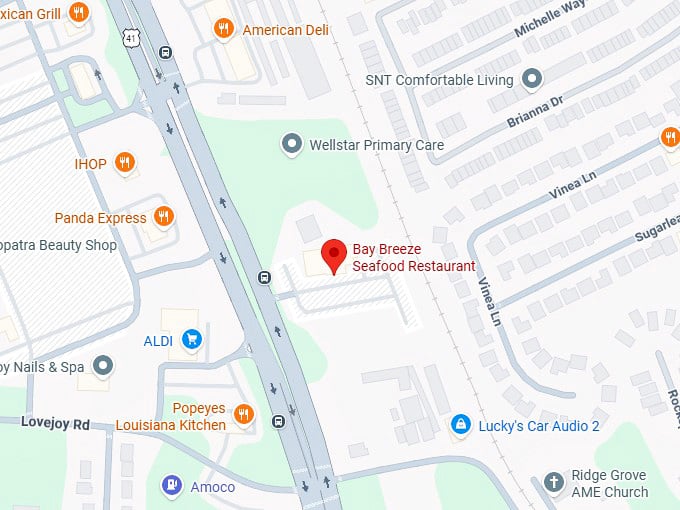 16. bay breeze seafood restaurant map