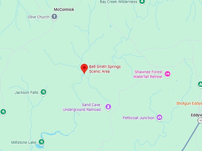 16. bell smith springs scenic area map