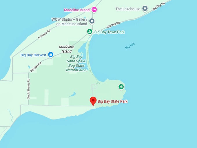 16. big bay state park map