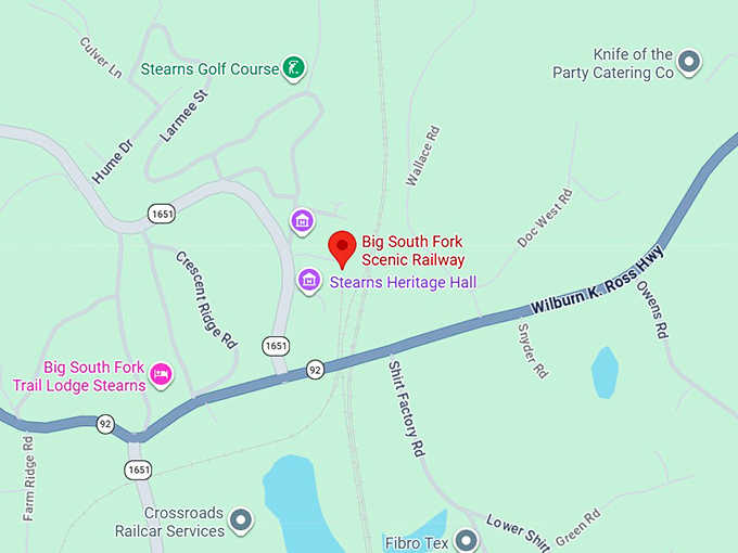16. big south fork scenic railway map