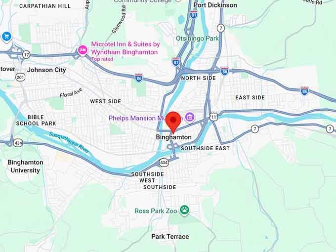 16. binghamton ny map