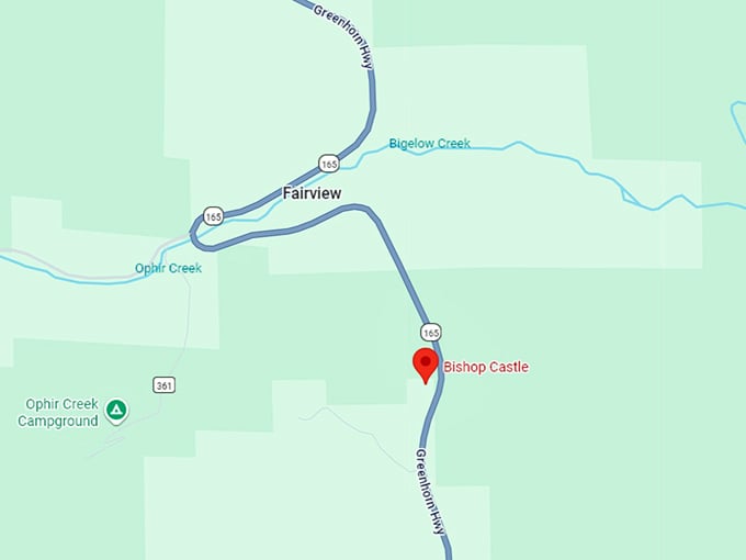 16. bishop castle map