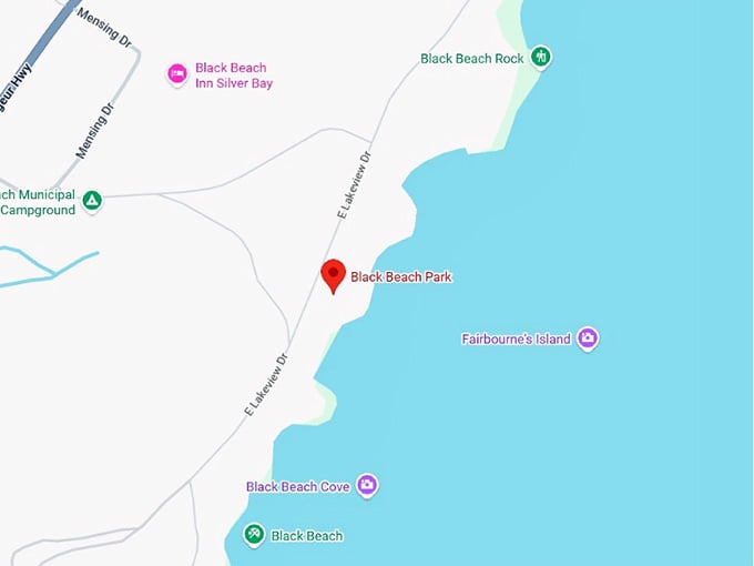 16. black beach park map
