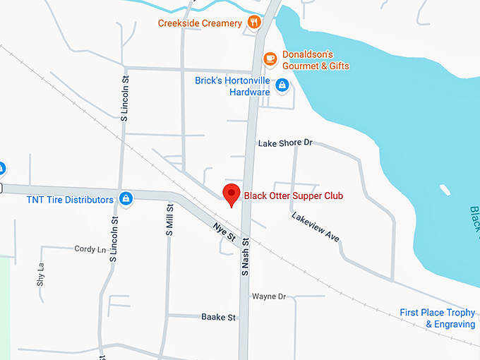 16. black otter supper club map
