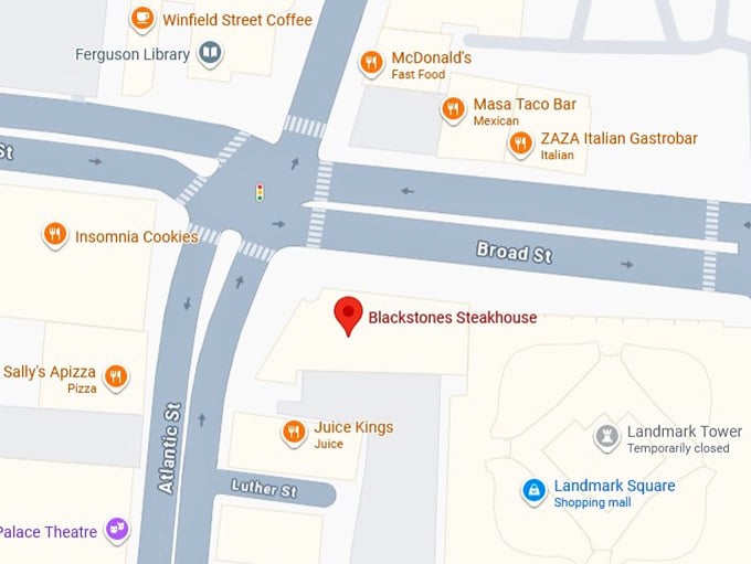 16. blackstones steakhouse's map