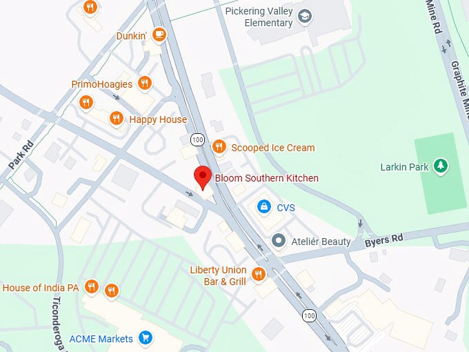16. bloom southern kitchen map