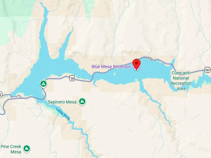 16. blue mesa reservoir map