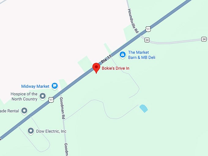 16. bokie's drive in map
