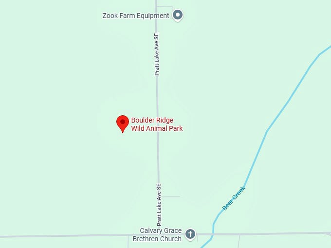 16. boulder ridge wild animal park map