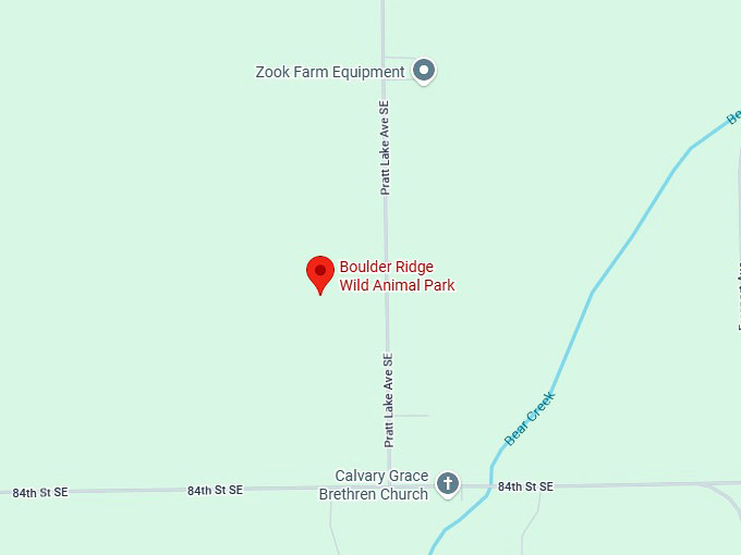 16. boulder ridge wild animal park map