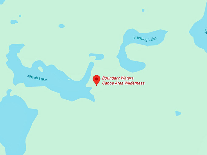 16. boundary waters canoe area wilderness map
