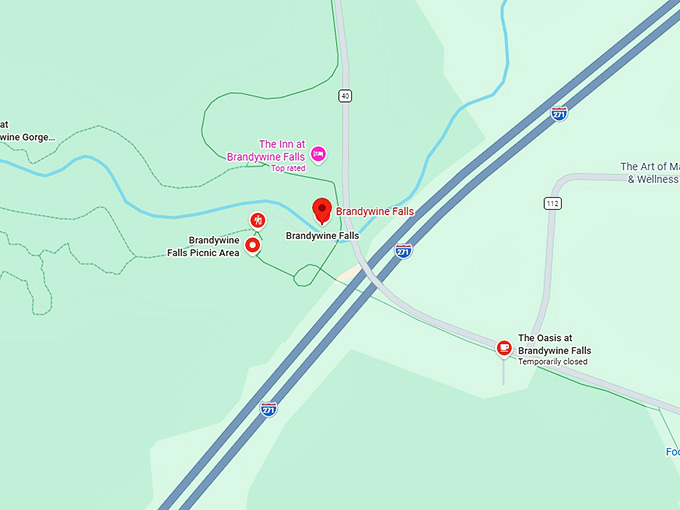 16. brandywine falls map