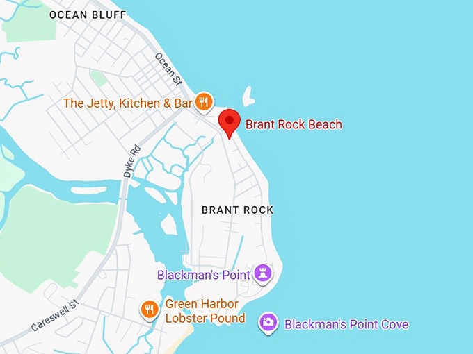 16. brant rock beach map