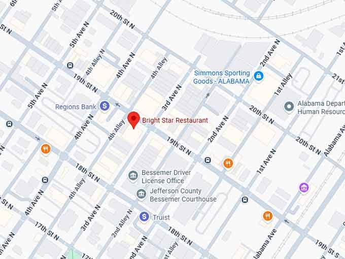 16. bright star restaurant map