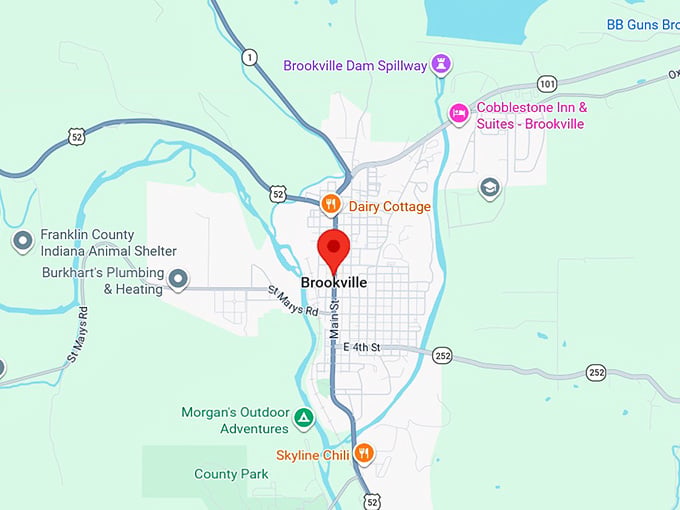 16. brookville in map