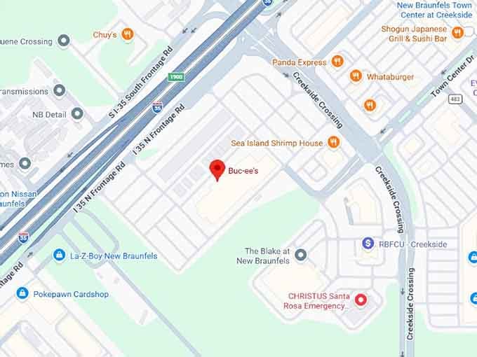 16. buc ee's map