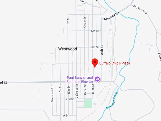 16. buffalo chip's pizza map