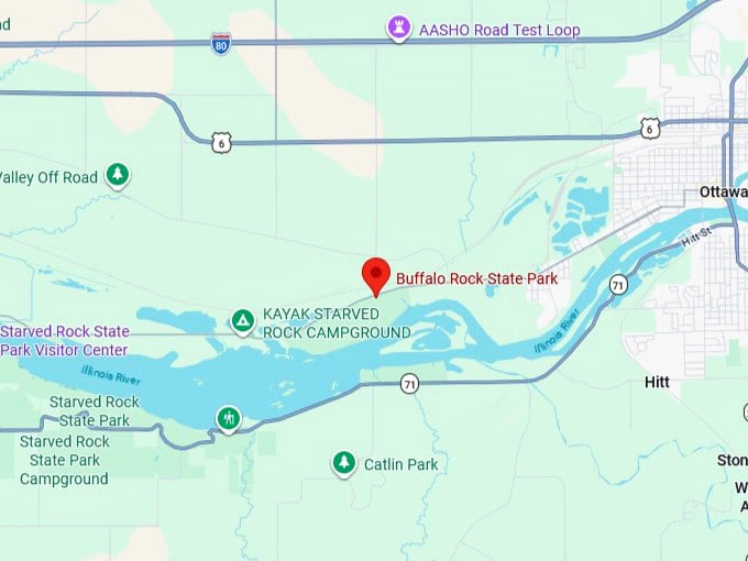 16. buffalo rock state park map