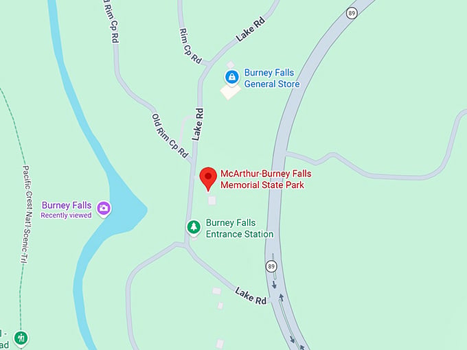 16. burney falls loop map