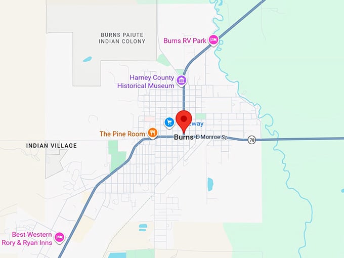 16. burns or map