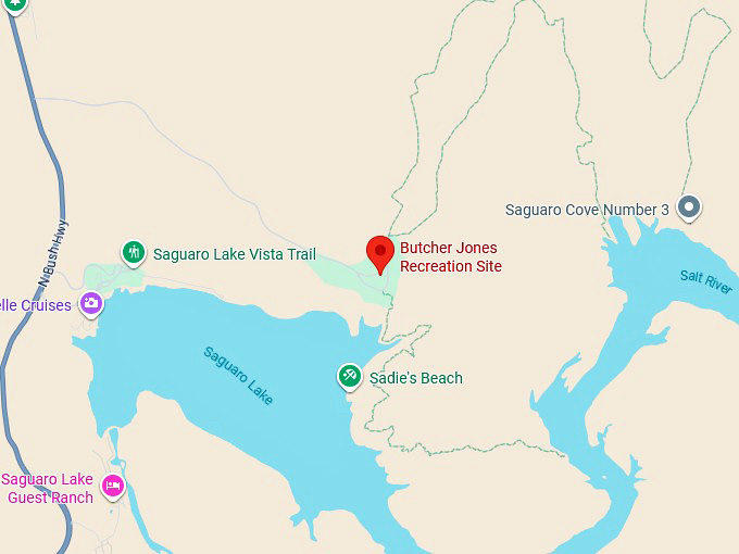 16. butcher jones recreation site map