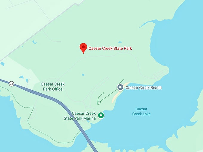 16. caesar creek state park map