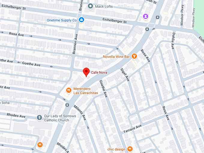 16. cafe nova map