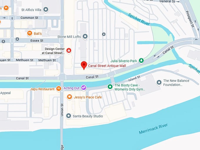 16. canal street antique mall map