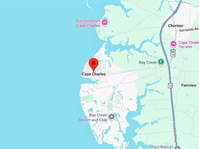 16. cape charles va map