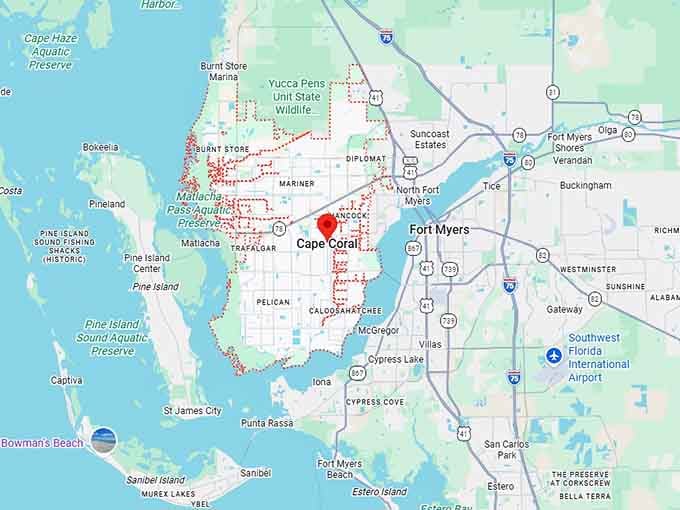 16. cape coral map