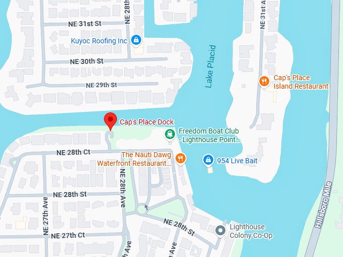 16. cap's place dock map