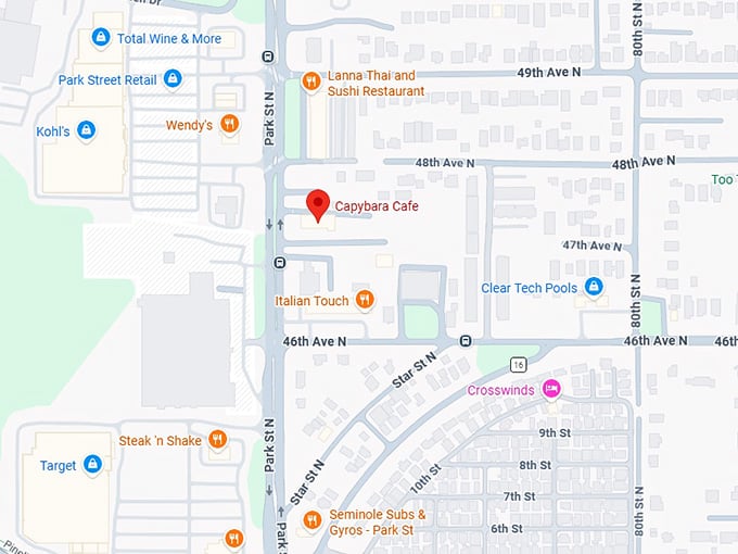 16. capybara cafe map