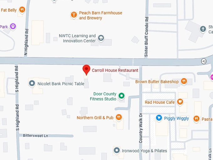 16. carroll house restaurant map