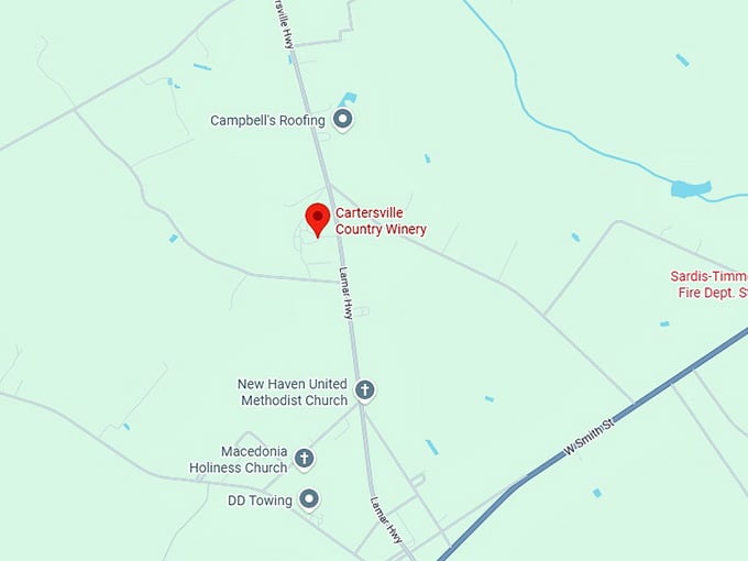 16. cartersville country winery map